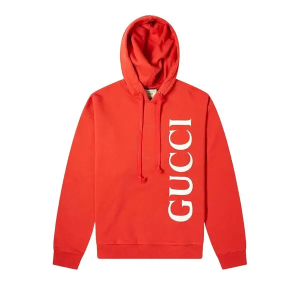 Gucci Large Logo Popover Hooded Sweatshirt