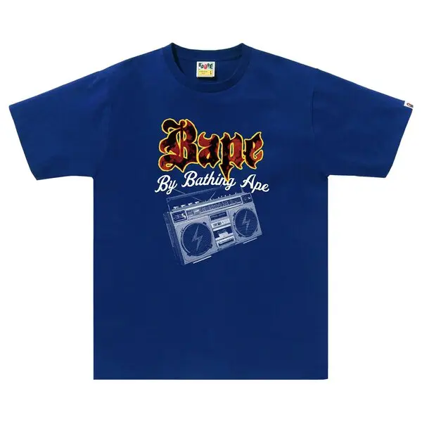 A BATHING APE Boombox Tee - Blue