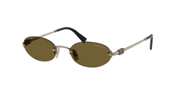 Miu Miu Rimless Sunglass - Dark Brown