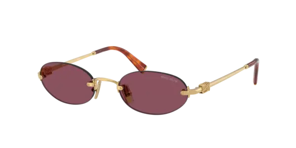 Miu Miu Rimless Sunglasses - Dark Violet