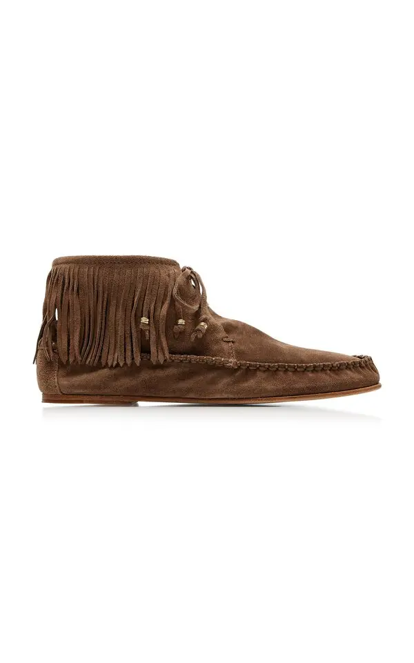 Freda Salvador Camila Suede Moccasins - Tan