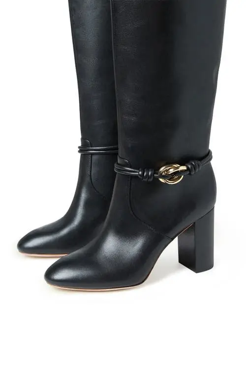 LOEFFLER RANDALL Goldy Tall Boots - Black/gold
