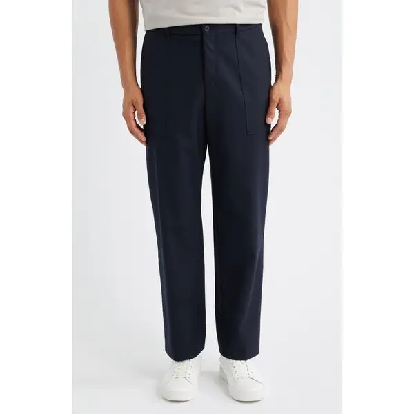 BOSS Virgin Wool Straight-leg Pants