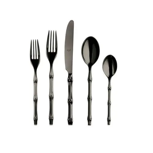 MEPRA Bali Flatware Set5 Pieces - Black Gold