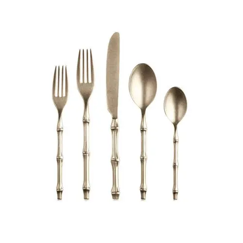 MEPRA Bali Flatware Set5 Pieces - Pewter Champagne
