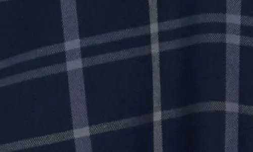 Nordstrom Flannel Button-up Shirt - Navy Still Grid Plaid