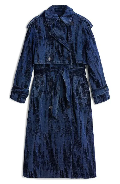 Desigual Dégradé Denim Trench Coat