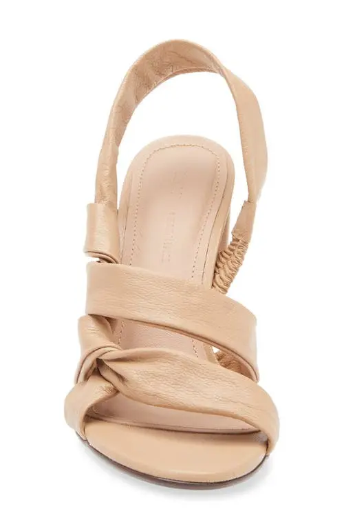KOKO + PALENKI Brandy Slingback Sandal - Beige Leather