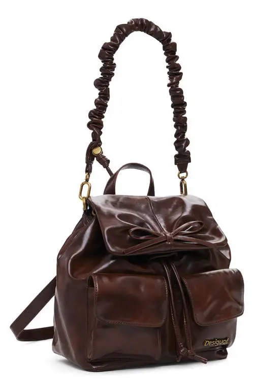 Desigual Faux Leather Convertible Backpack