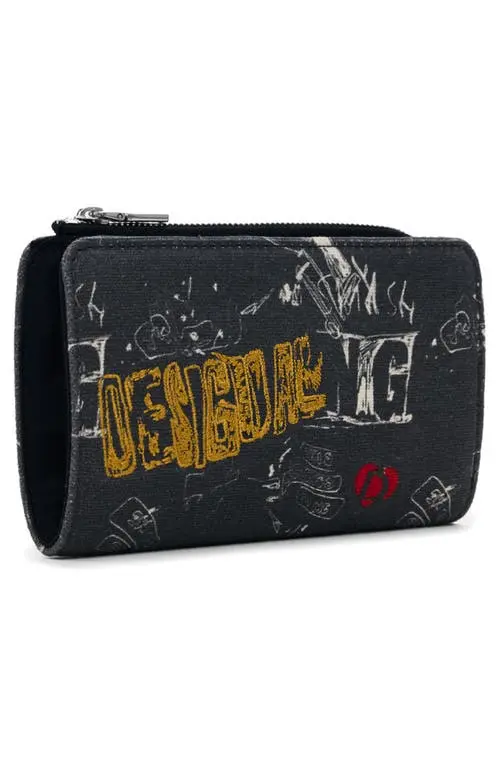 Desigual Mixed Media Continental Wallet