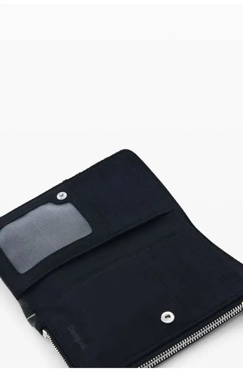 Desigual Mixed Media Continental Wallet