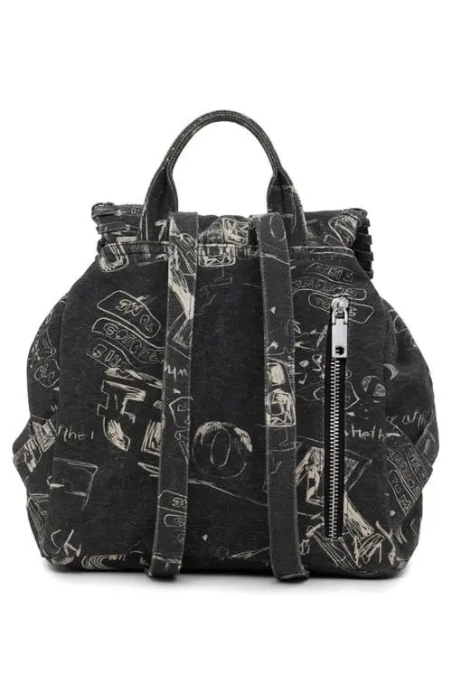 Desigual Mixed Media Canvas Backpack