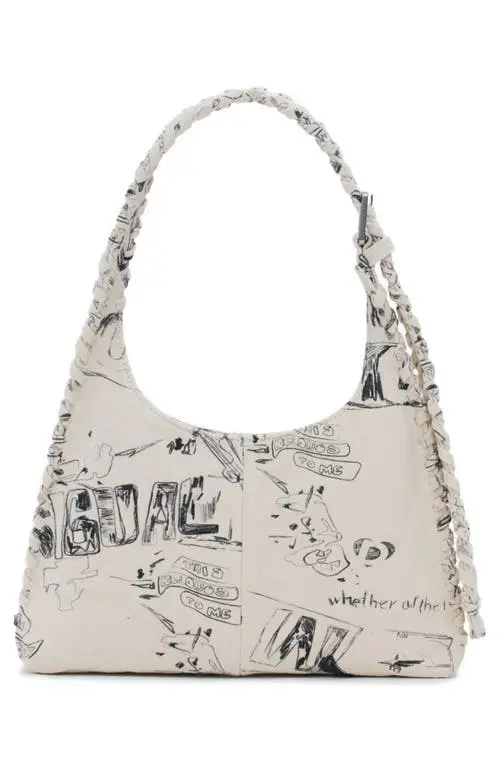 Desigual Lettering Print Shoulder Bag