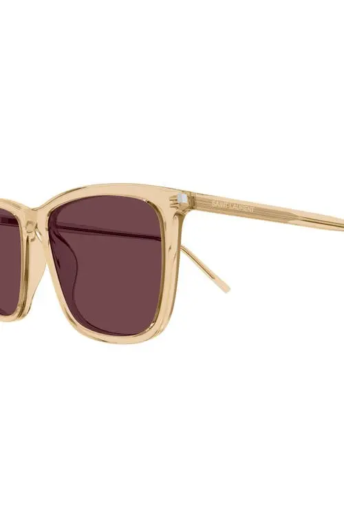 Saint Laurent 56mm Rectangular Sunglasses
