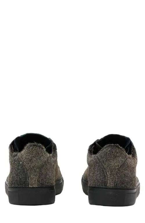 John Varvatos 315 Reed Genuine Calf Hair Low Top Sneakers - Charcoal