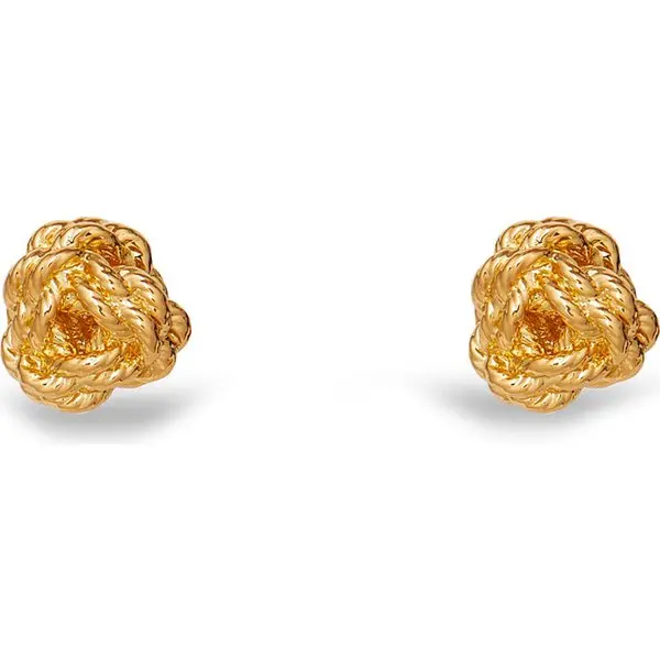 Lele Sadoughi Chateau Knotted Stud Earrings - Gold