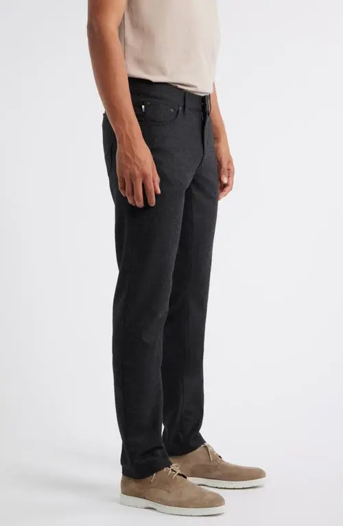 BRAX Chuck Modern Fit Ceramica Flannel Five-pocket Pants - Anthracite