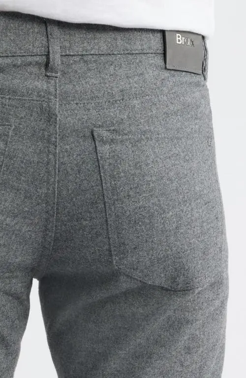 BRAX Chuck Modern Fit Ceramica Flannel Five-pocket Pants - Graphite