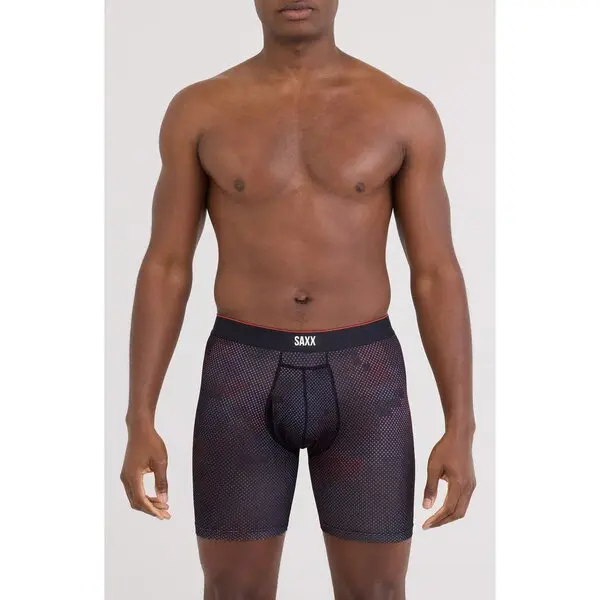SAXX Multisport Mesh Boxer Briefs - Digi Camo-black