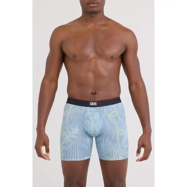 SAXX Multisport Mesh Boxer Briefs - Palm Screen-faded Dn