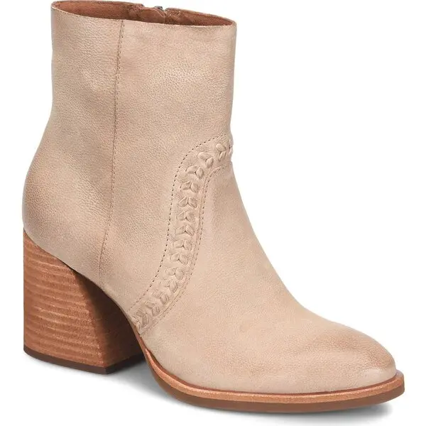 KORK-EASE® Shilo Block Heel Bootie - Taupe Leather