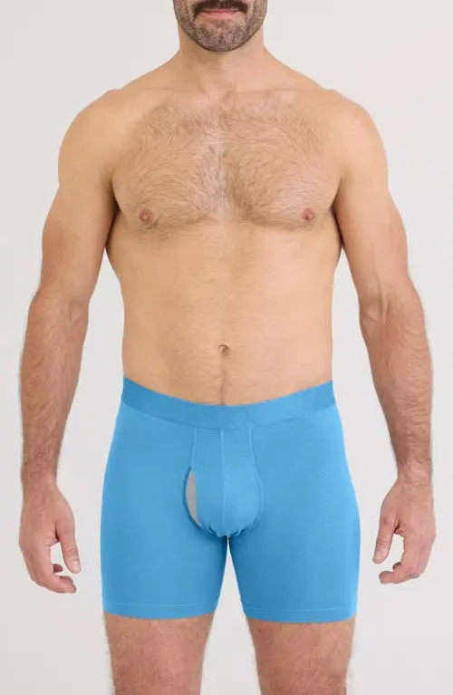 SAXX Droptemp™ Cooling Cotton Boxer Briefs - Parisian Blue