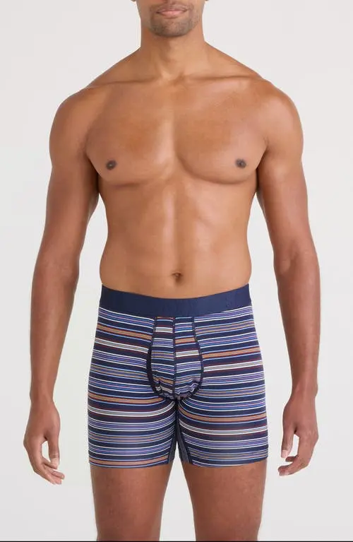 SAXX Droptemp™ Cooling Cotton Boxer Briefs - Vivid Stripe-mar