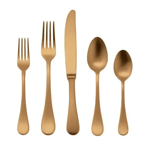 MEPRA Brescia Flatware Set20 Pieces - Ice Gold