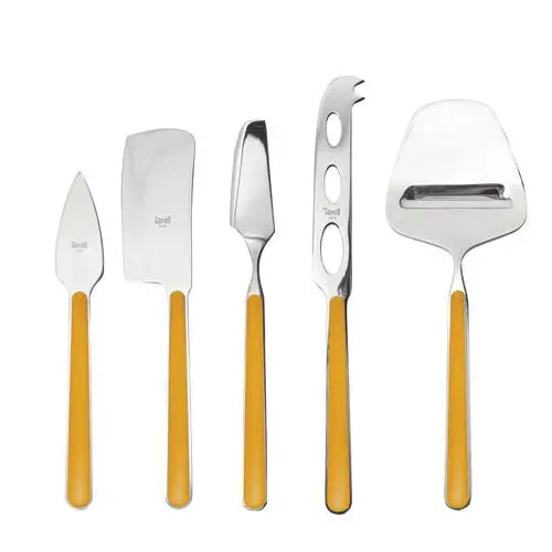 MEPRA Fantasia Cheese Knives5 Pieces - Mustard