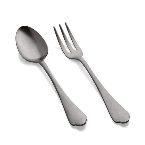 MEPRA Dolce Vita Serving Set2 Pieces - Pewter Black Gold