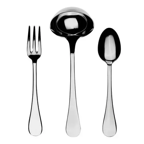 MEPRA Brescia Serving Set3 Pieces - Silver