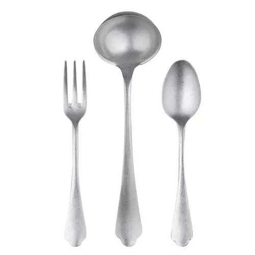 MEPRA Dolce Vita Serving Set3 Pieces - Pewter Silver