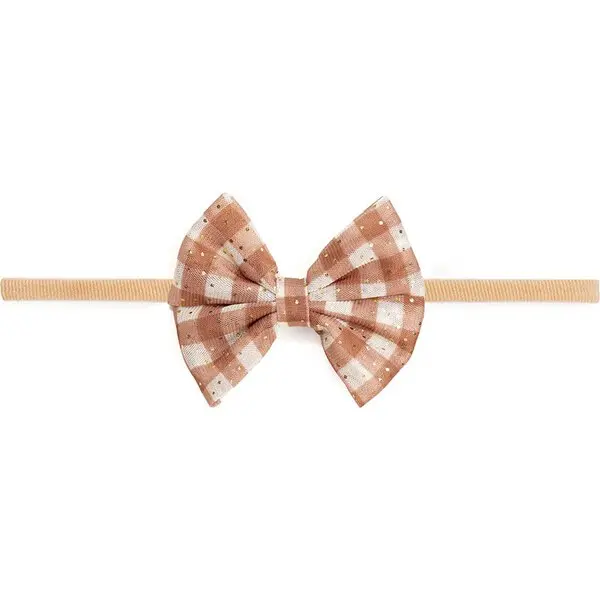 SWEET WINK Gingham Tulle Bow Baby Headband - Multicolor