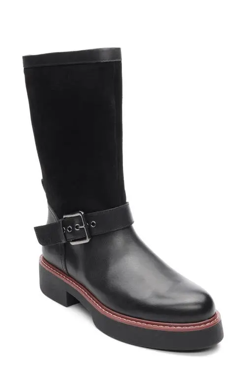 Sanctuary Milena Leather Boots - Black Leather/suede