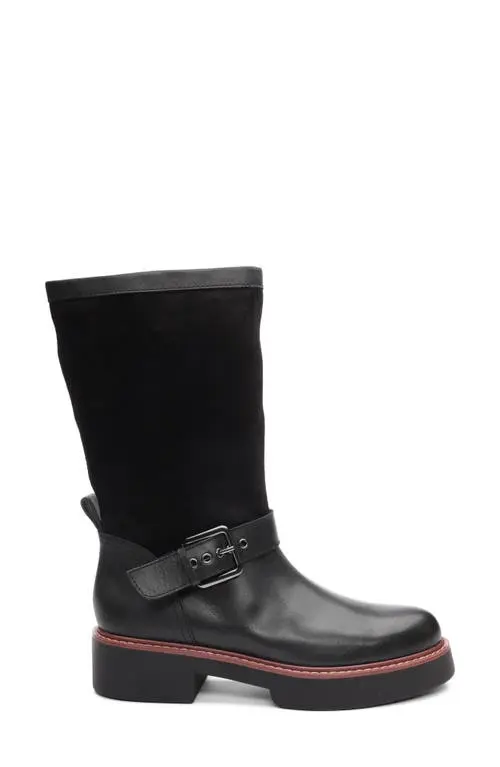 Sanctuary Milena Leather Boots - Black Leather/suede