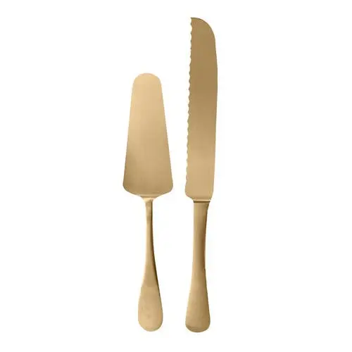 MEPRA Brescia Cake Set2 Pieces - Ice Gold