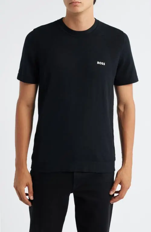 BOSS Momentum Lite Graphic T-shirt - Black