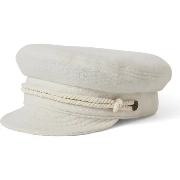 Brixton Kayla Bouclé Cap - Off White Boucle