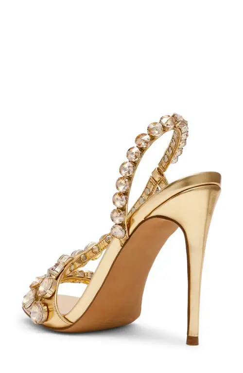 Steve Madden Slingback Sandal With Rhinestone Embellishments