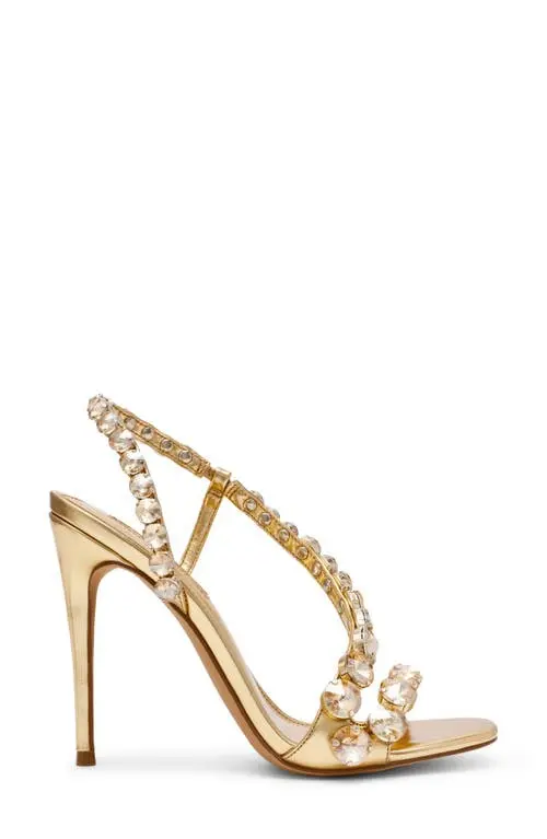 Steve Madden Slingback Sandal With Rhinestone Embellishments