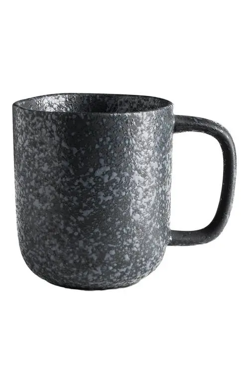 STONE + LAIN Tom Stoneware 4-piece Mug Set - Black And White
