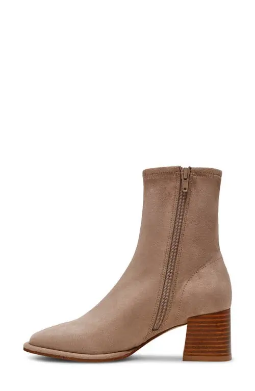 Steve Madden Pammy Block Heel Bootie - Taupe