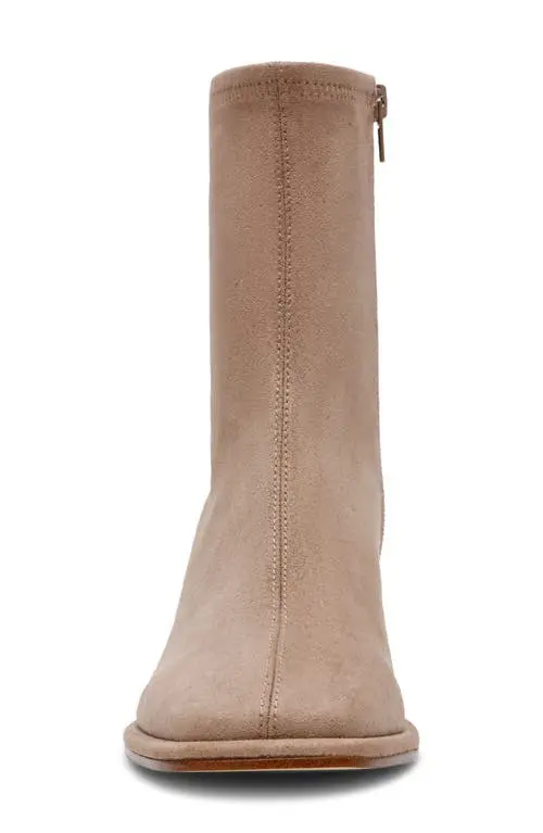 Steve Madden Pammy Block Heel Bootie - Taupe