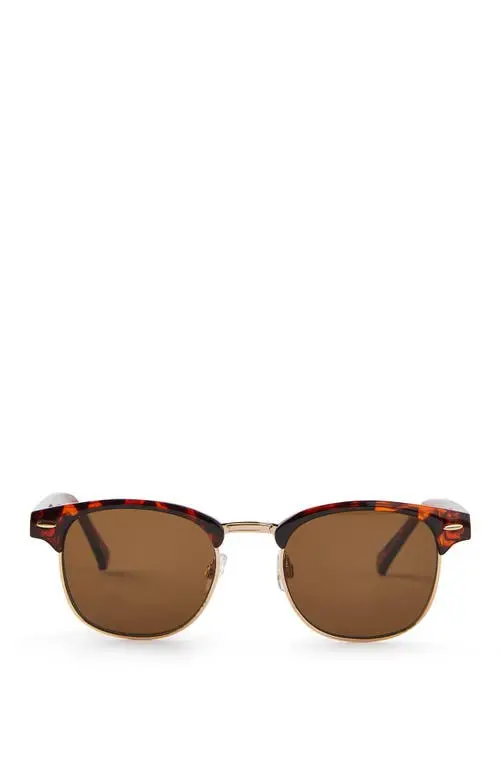 COTTON ON The Member Sunglasses - Tort Brass Brown