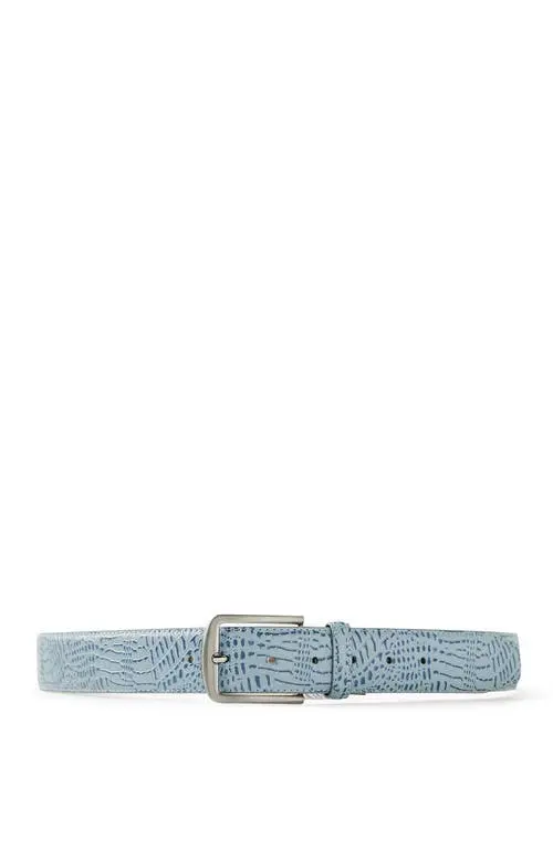 COTTON ON Lagoon Gator Belt - Blue Grey Silver