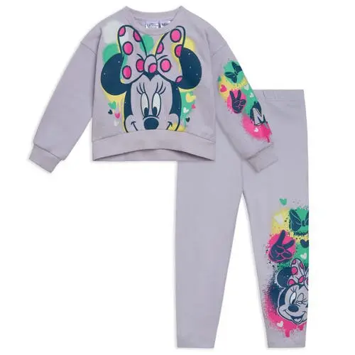 Disney Sweatshirt & Leggings Set - Minnie Mouse Purple