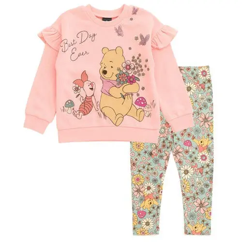 Disney Sweatshirt & Leggings Set - Winnie The Pooh Orange