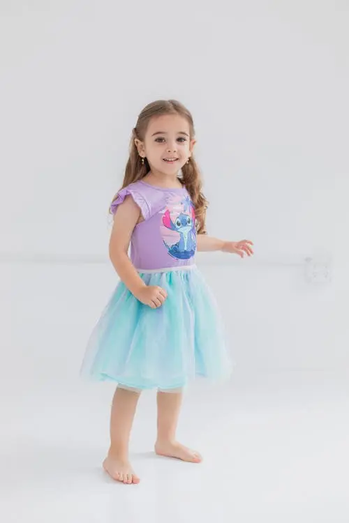 Disney Sleeveless Tulle Dress - Lilo & Stitch Multicolor