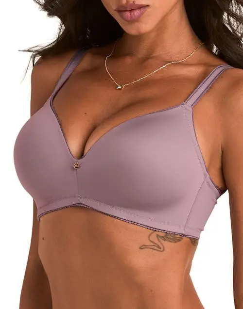 ADORE ME Jeannette Push Up Demi Bra - Dark Purple