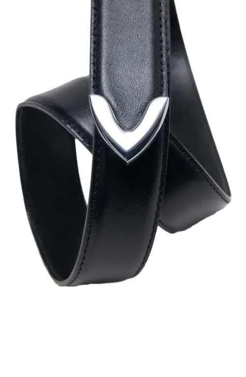 Maje Smooth Leather Waist Belt